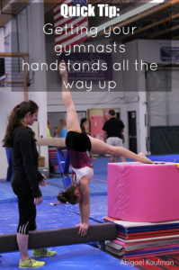 Quick tip: Handstands on beam – Swing Big!